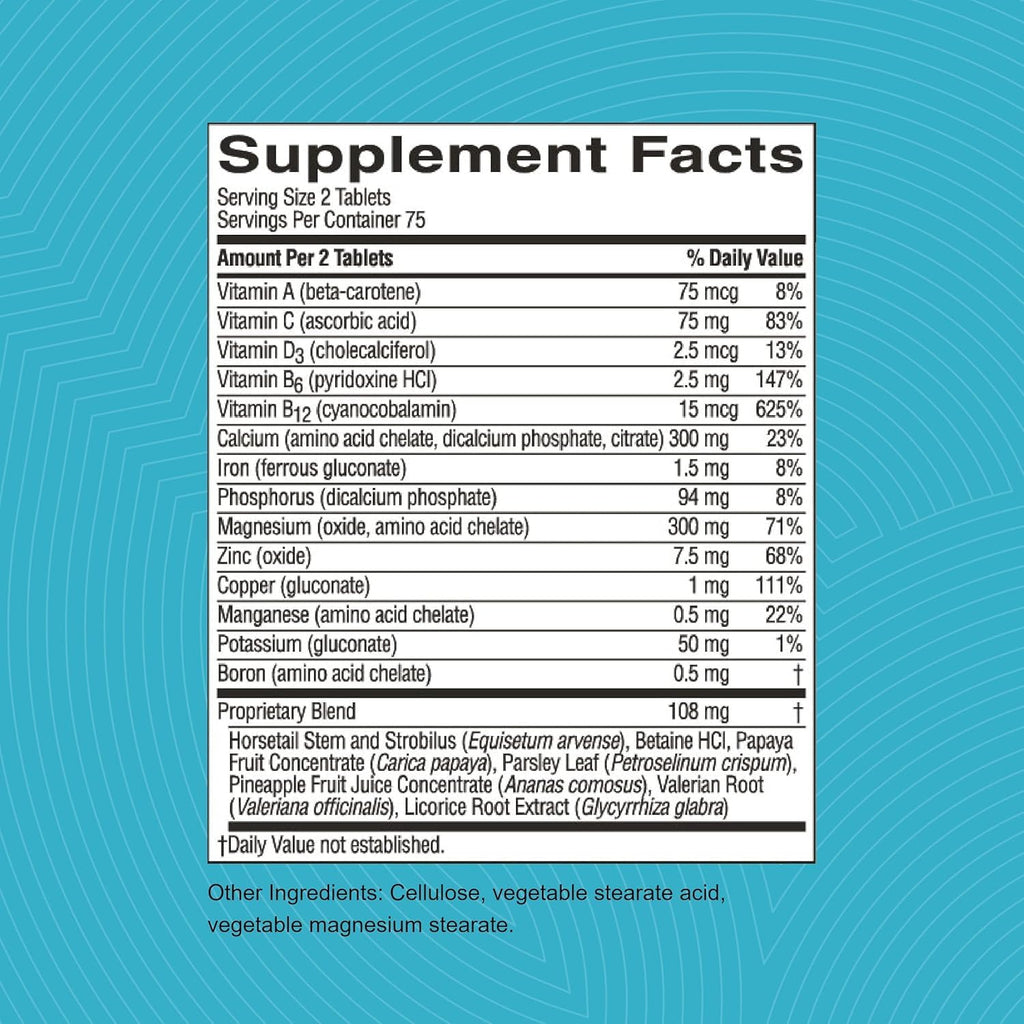 Natural supplements for skeletal strength