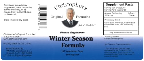 Natural supplements for winter wellness