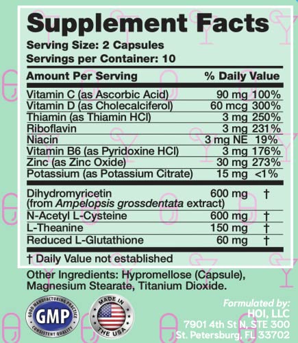 Natural support for alcohol metabolism with HOI