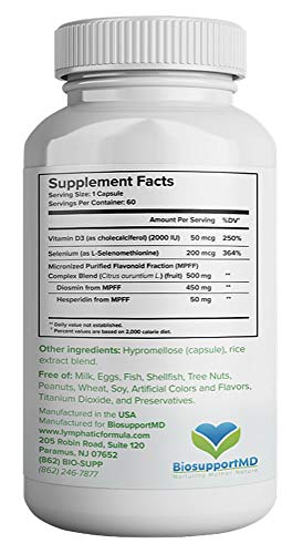 natural support for normal lymphatic function