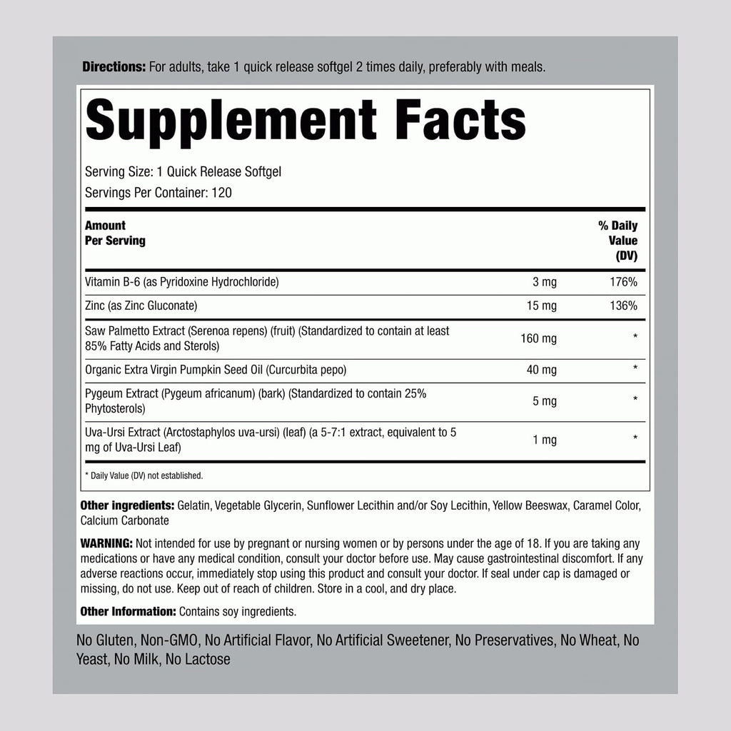 Natural support for prostate health