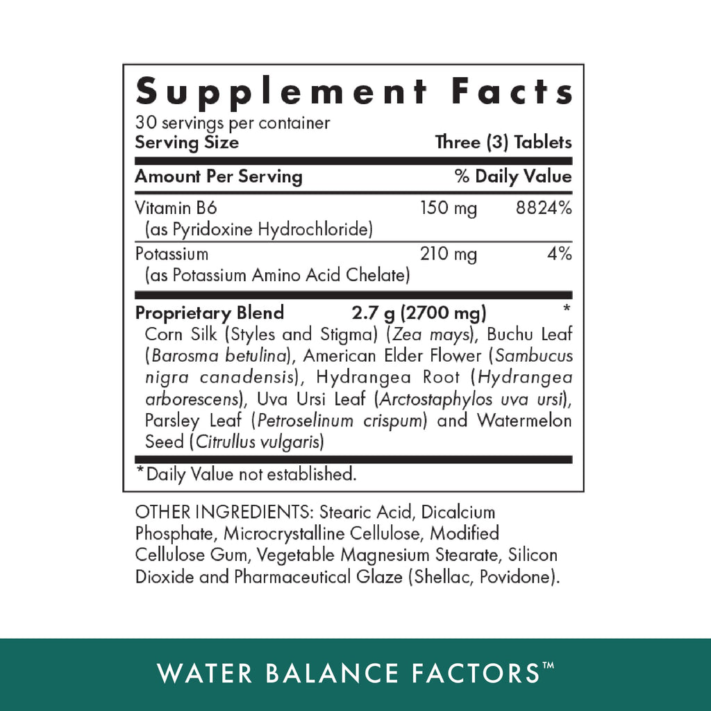 natural support for water balance