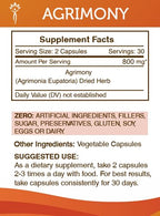 natural support with Agrimony capsules