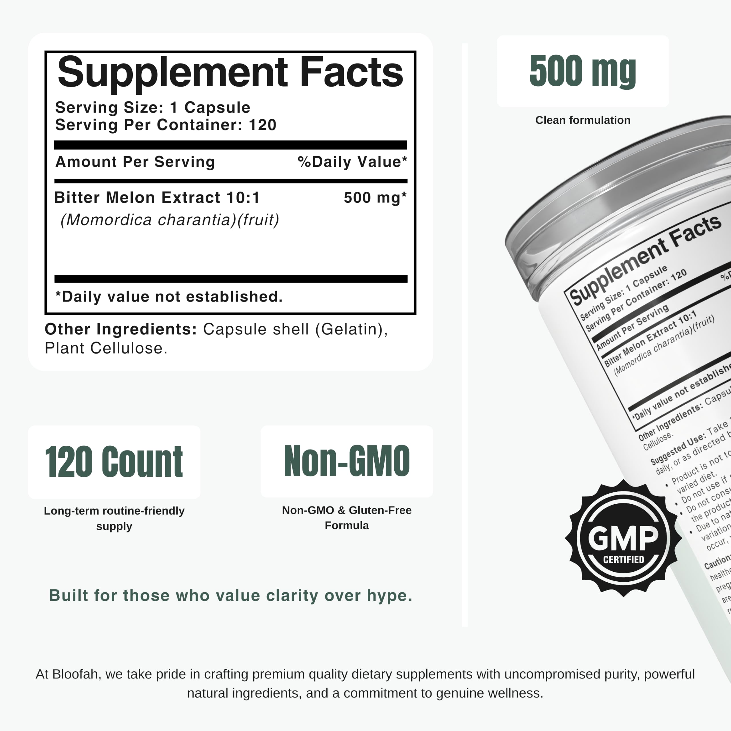 natural support with bitter melon capsules