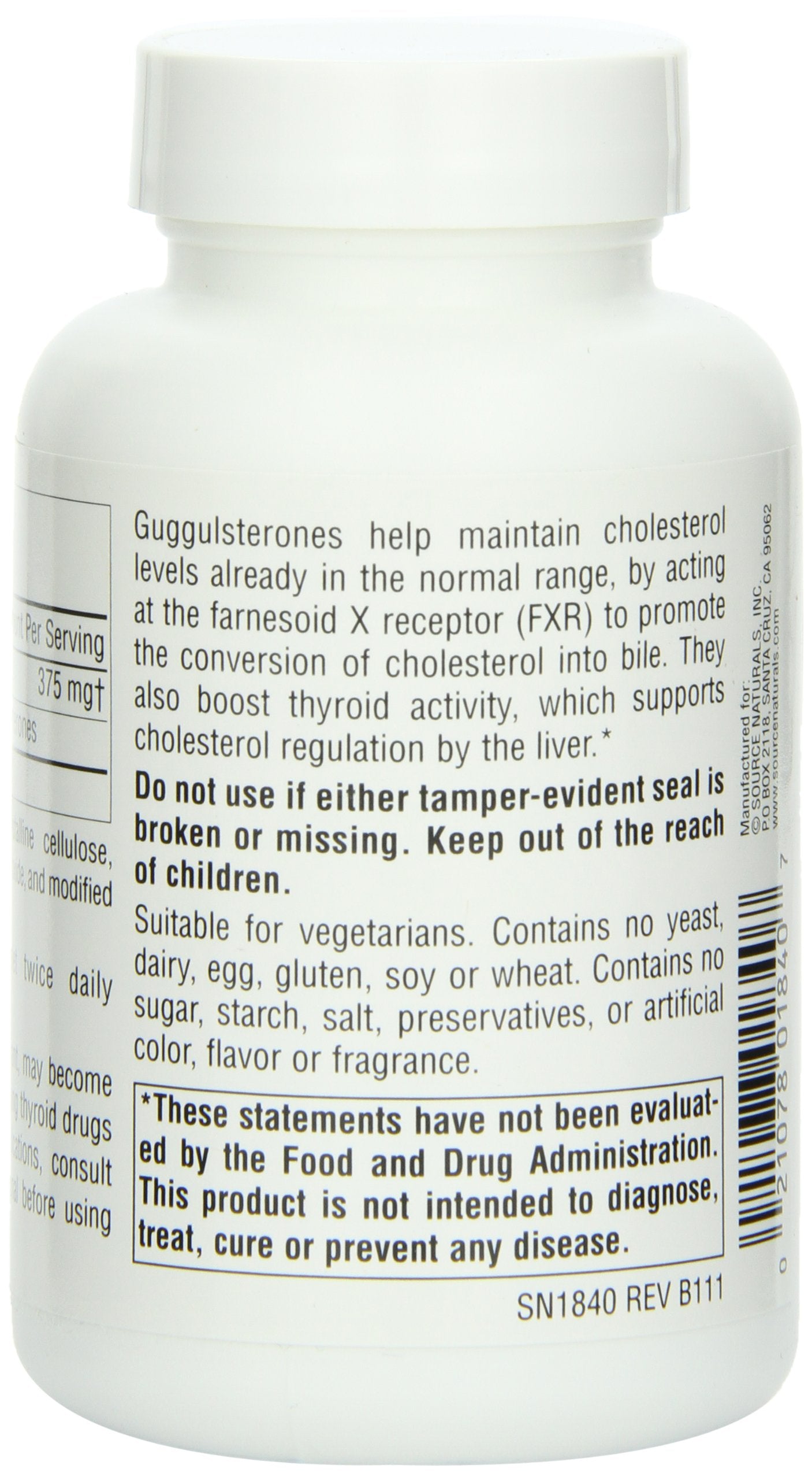 natural support with Guggulsterones tablets