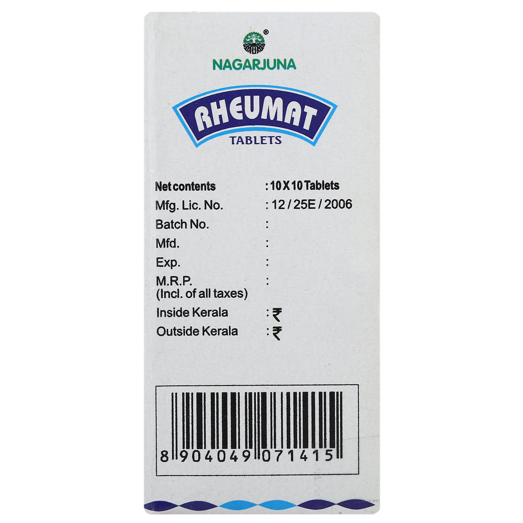 natural support with Nagarjuna rheumat tablets