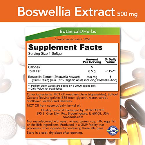 Natural support with NOW Foods Boswellia