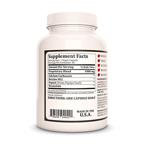 Natural support with papain and bromelain