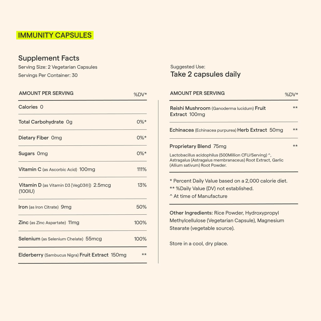 natural support with Rae Immunity Capsules