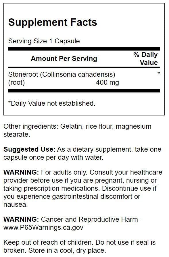 natural support with Stoneroot capsules