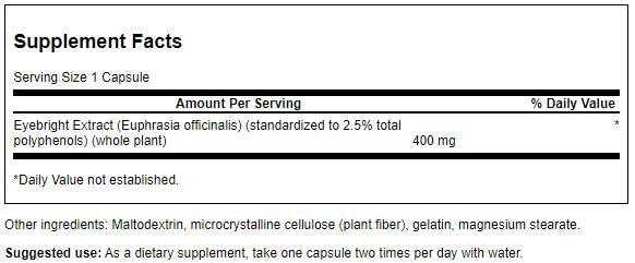 natural support with Swanson Eyebright Extract