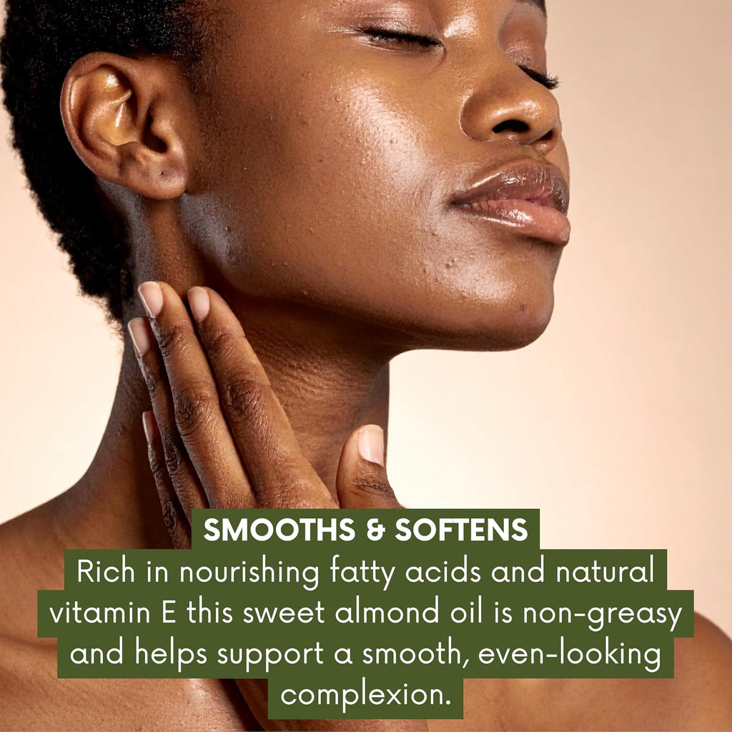 Natural sweet almond oil for massage