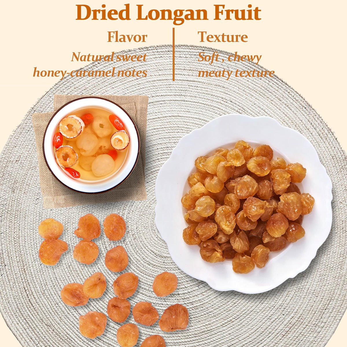 natural sweet dried longan fruit
