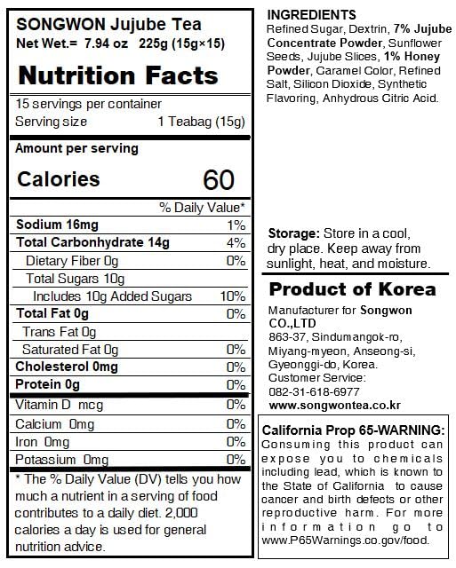 Natural sweet jujube tea infusion