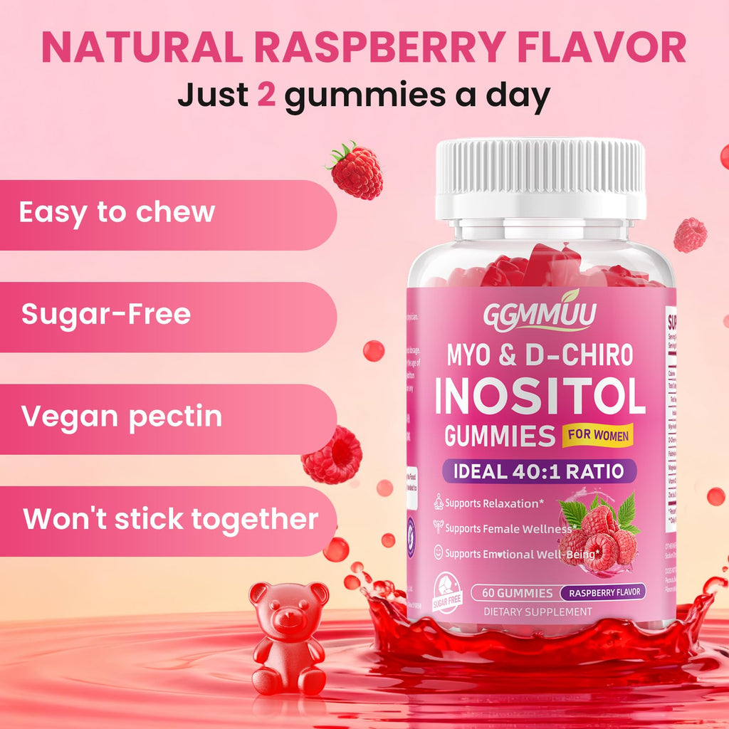 Natural sweetened Myo-Inositol gummies
