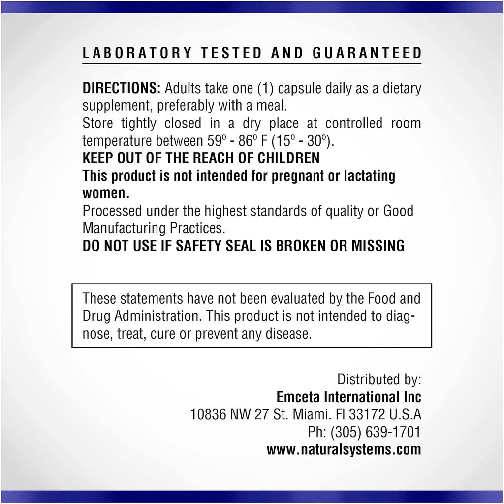 Natural Systems melatonin for sleep support