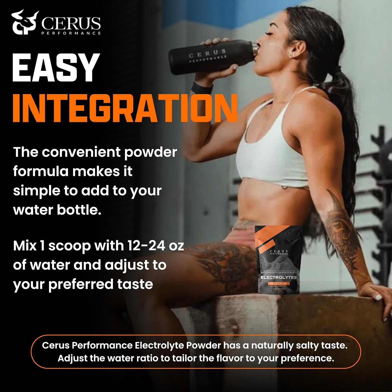 natural tangerine electrolyte supplement