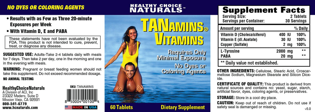 natural tanning support with vitamins