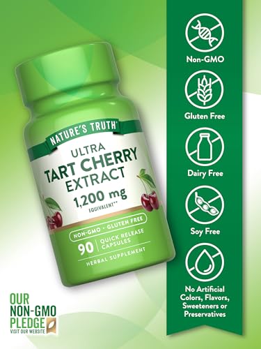 Natural tart cherry capsules for health
