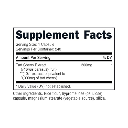 Natural tart cherry extract benefits