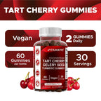 Natural tart cherry gummies for recovery