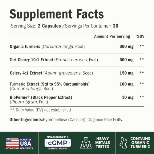 Natural tart cherry supplement capsules