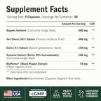 Natural tart cherry supplement capsules