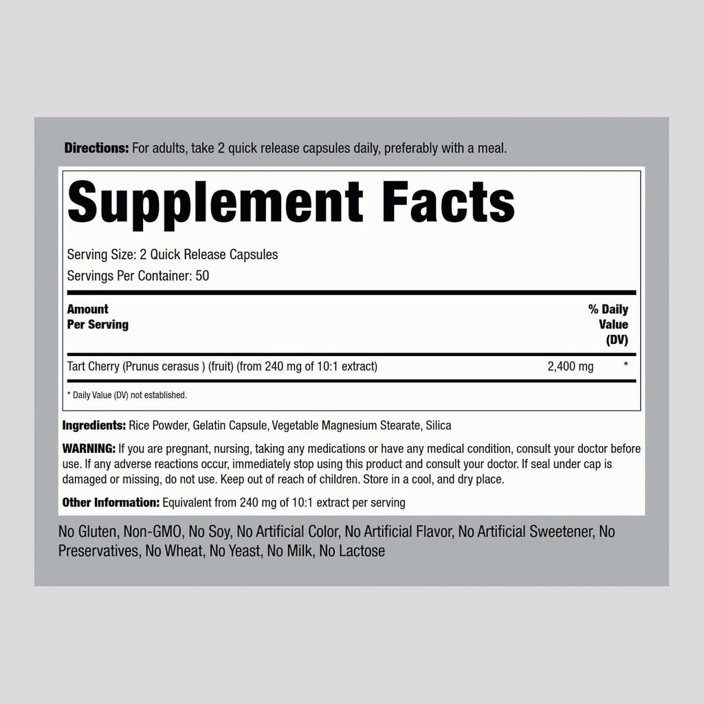 natural tart cherry supplement for wellness