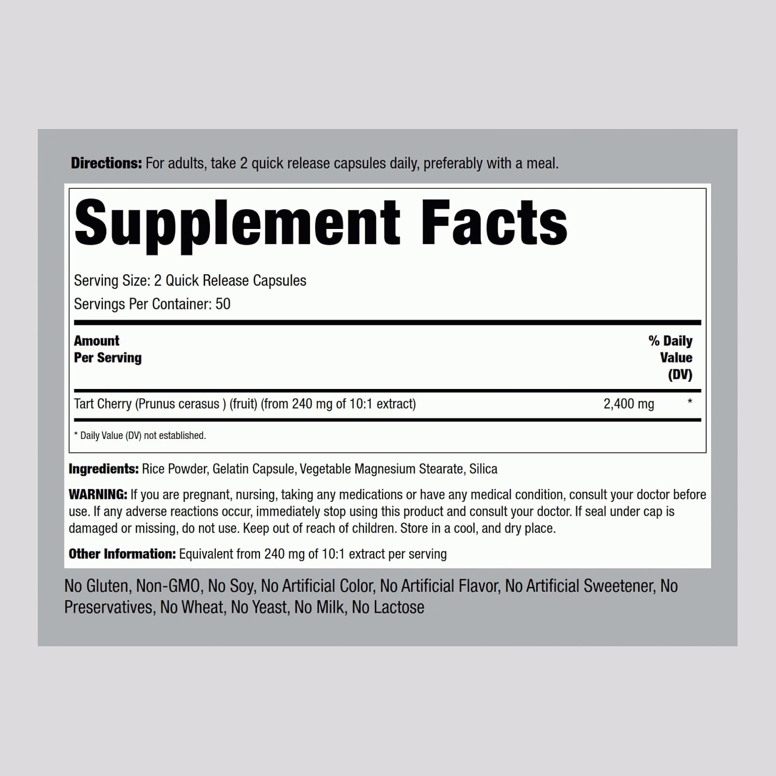natural tart cherry supplement for wellness