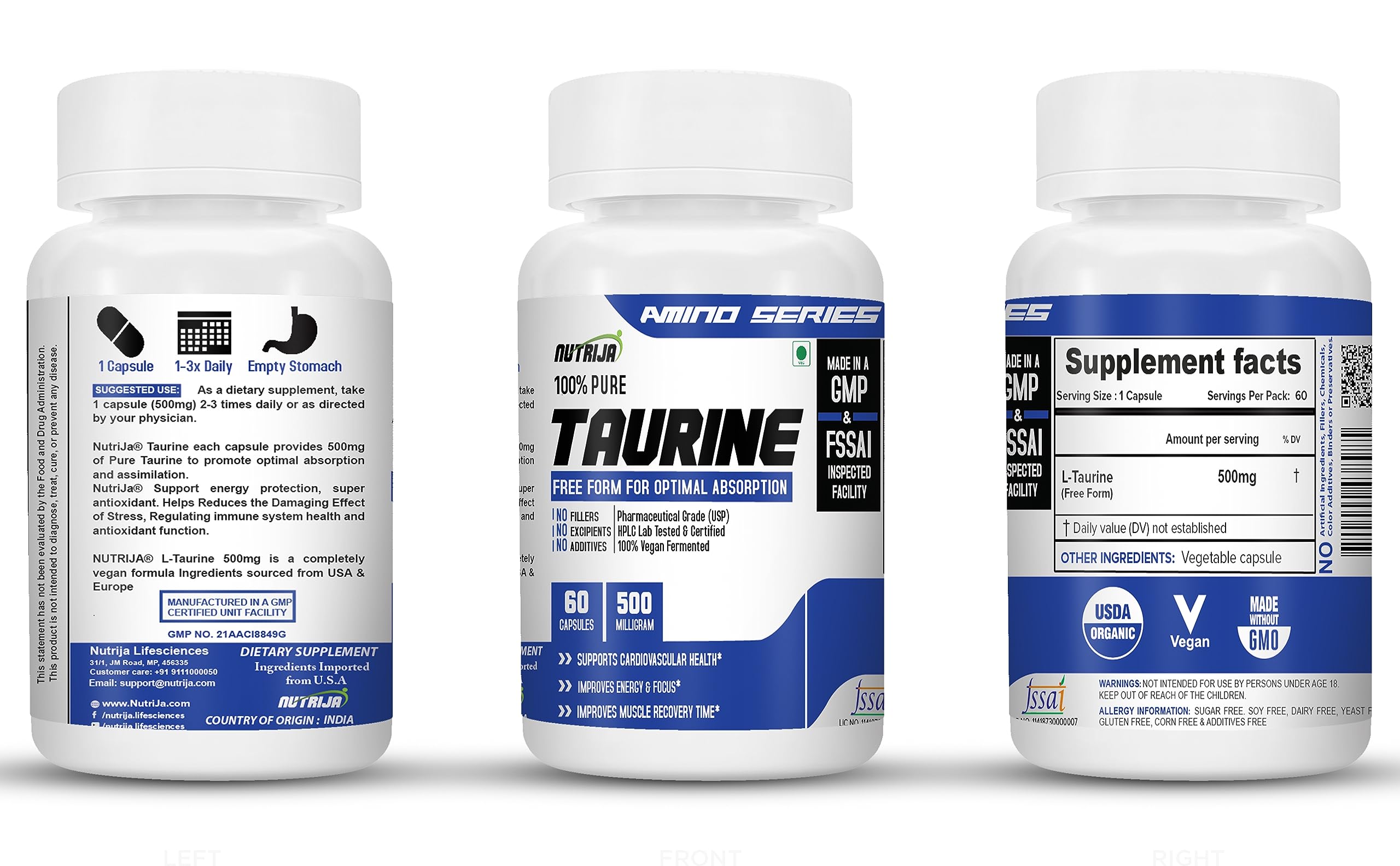 natural taurine for better focus