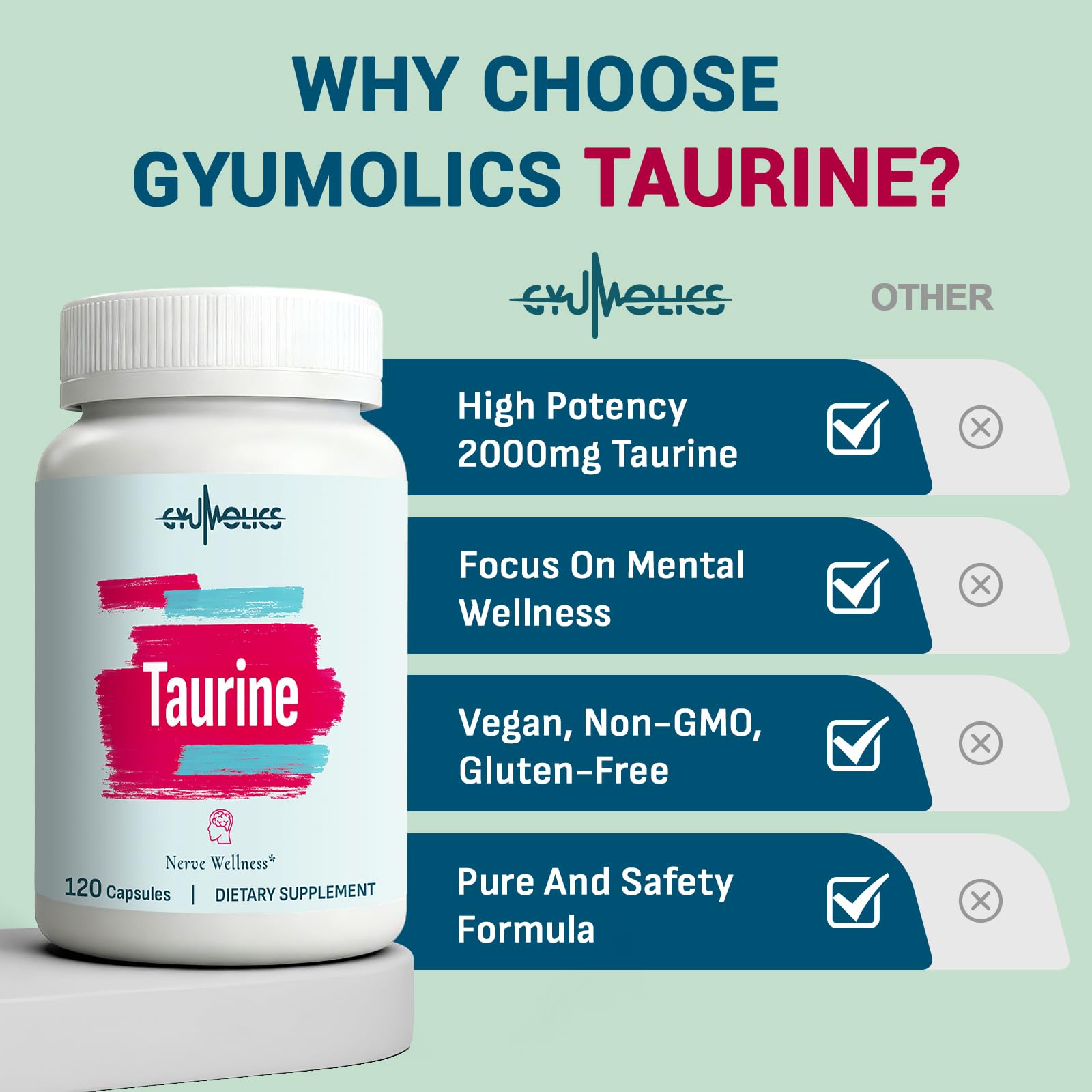 Natural taurine for improved focus