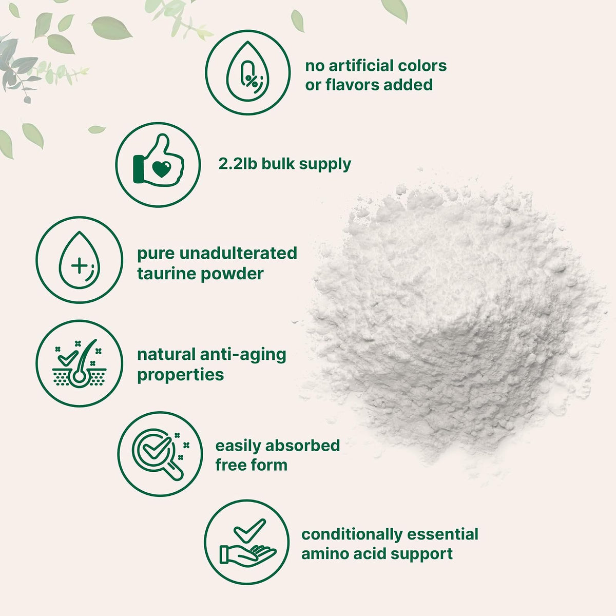 natural taurine for muscle recovery