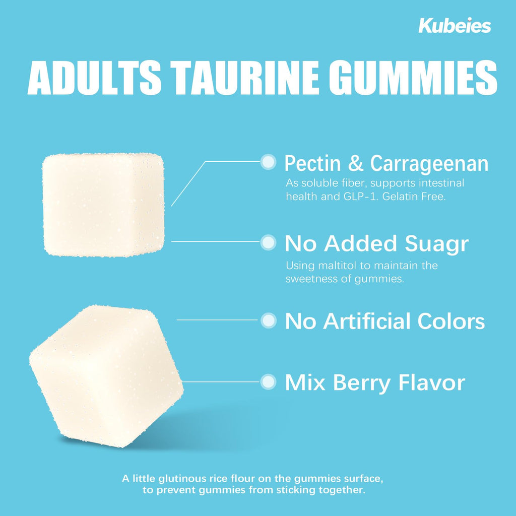 Natural Taurine gummies for better focus
