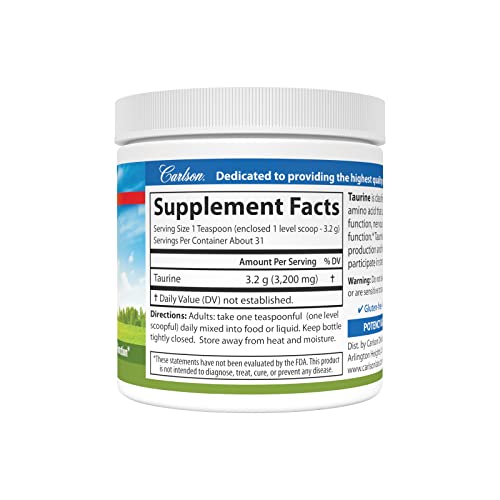 Natural taurine powder for energy boost