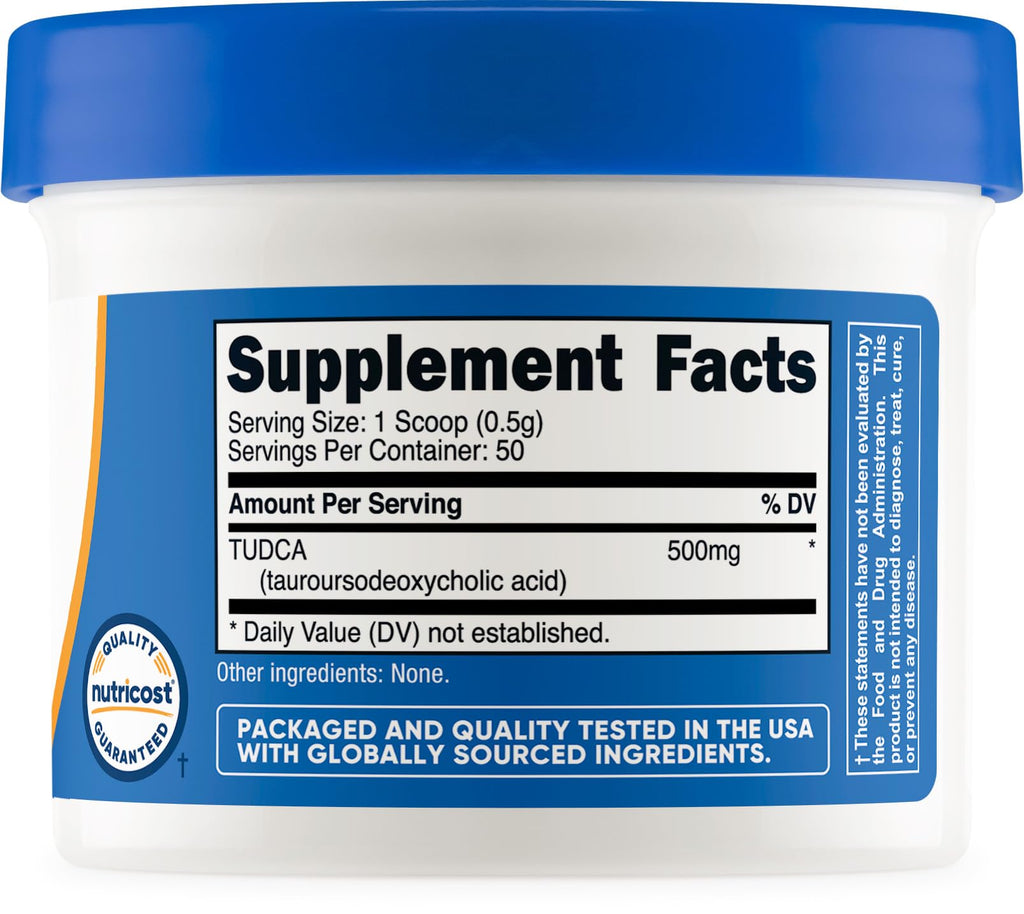 Natural tauroursodeoxycholic acid supplement