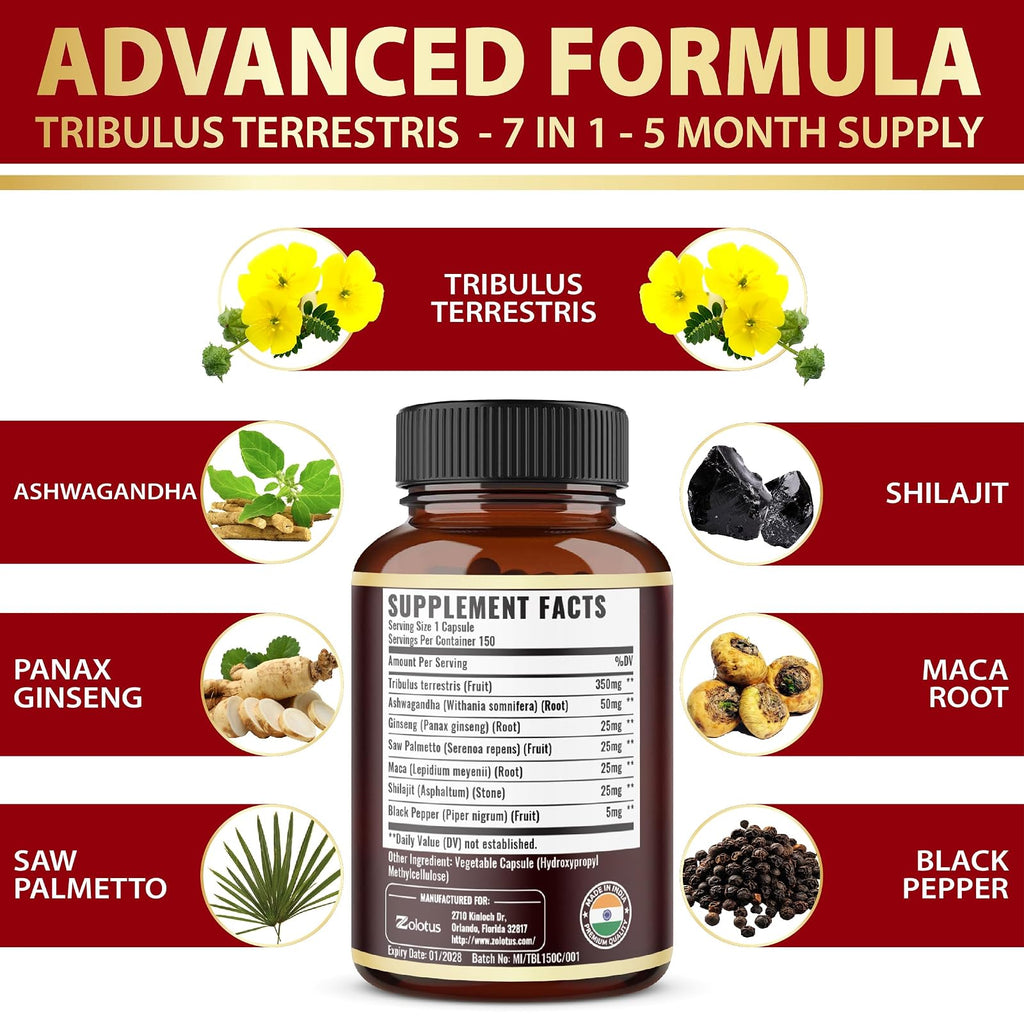 Natural testosterone booster with Zolotus formula