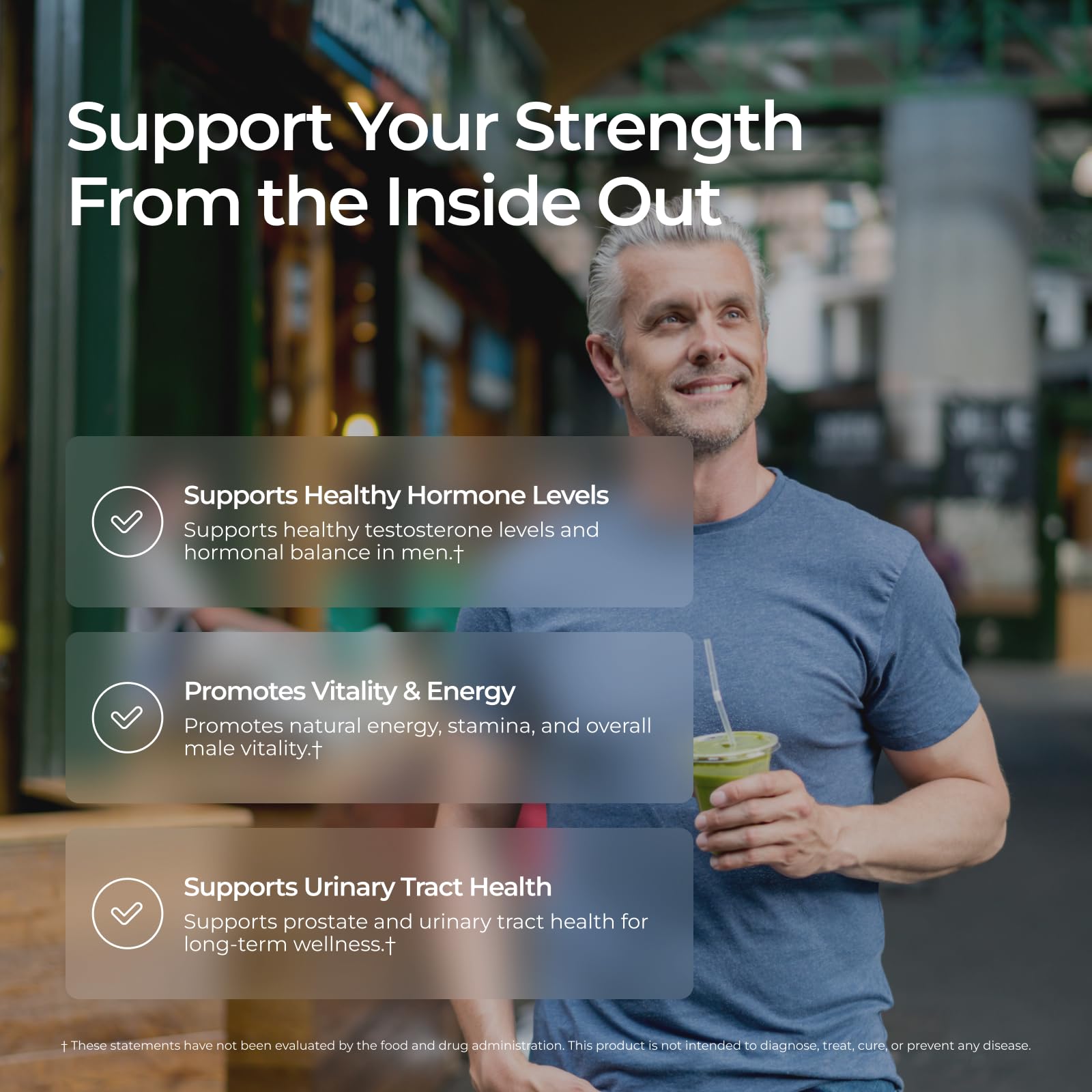 Natural testosterone support for men
