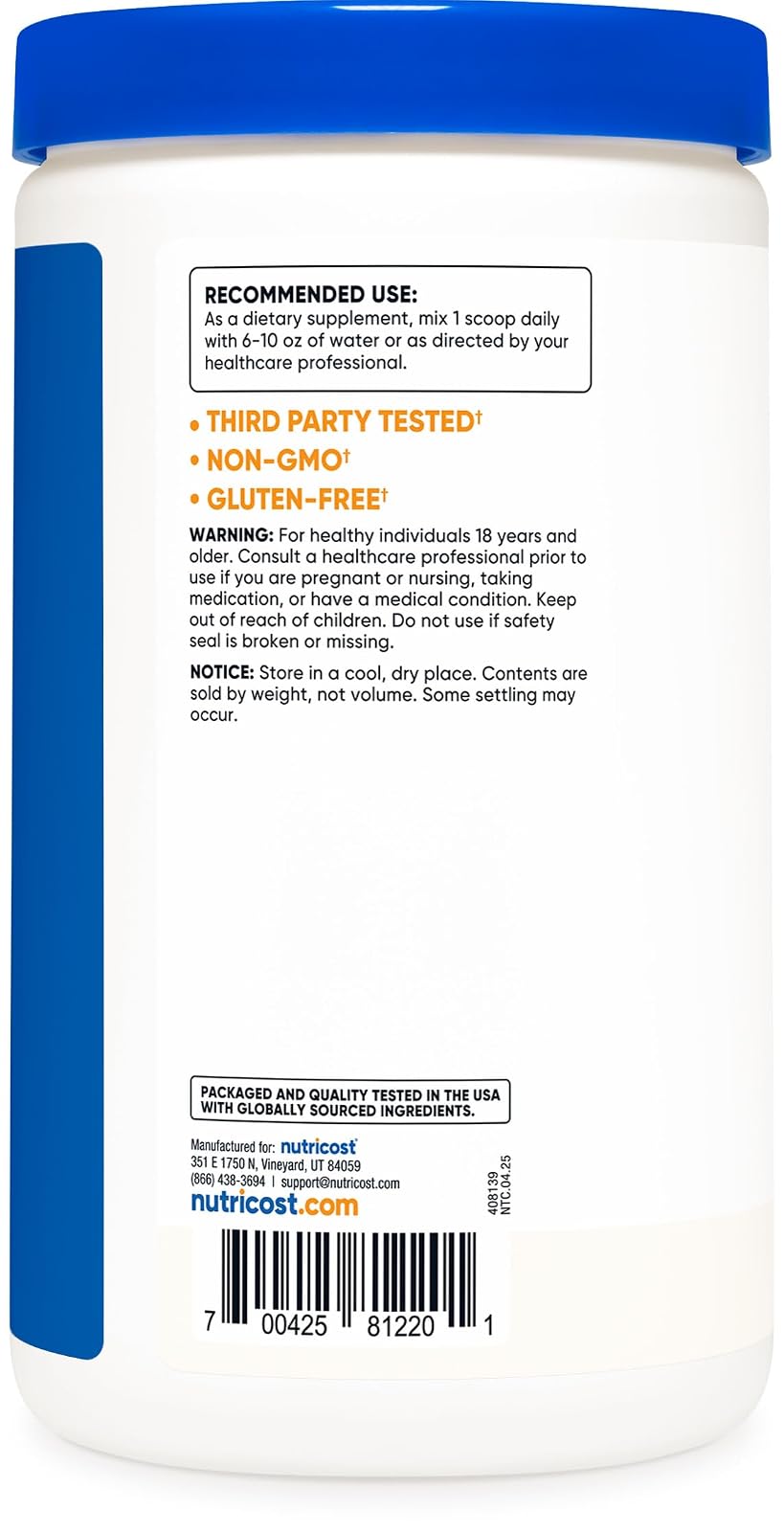 Natural testosterone support with D-Aspartic Acid