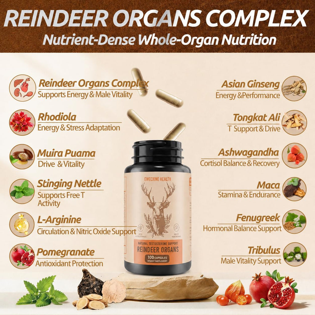 Natural testosterone support with reindeer