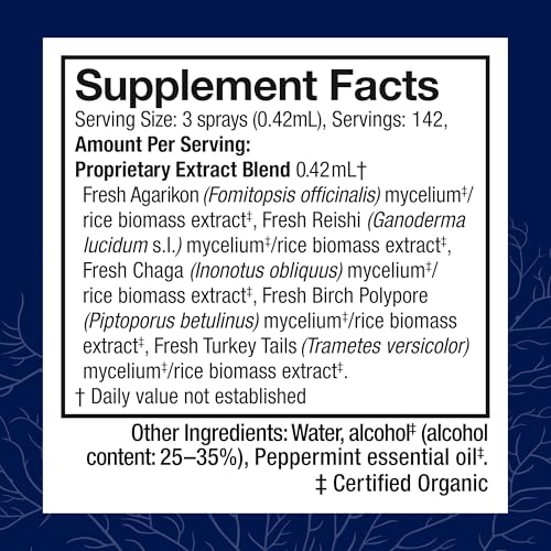 Natural throat spray with Chaga