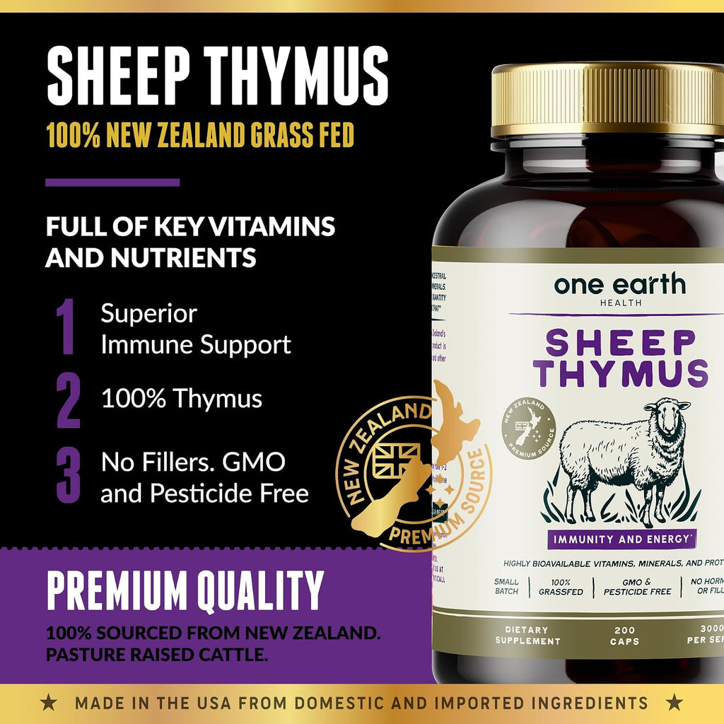 Natural thymus capsules for vitality