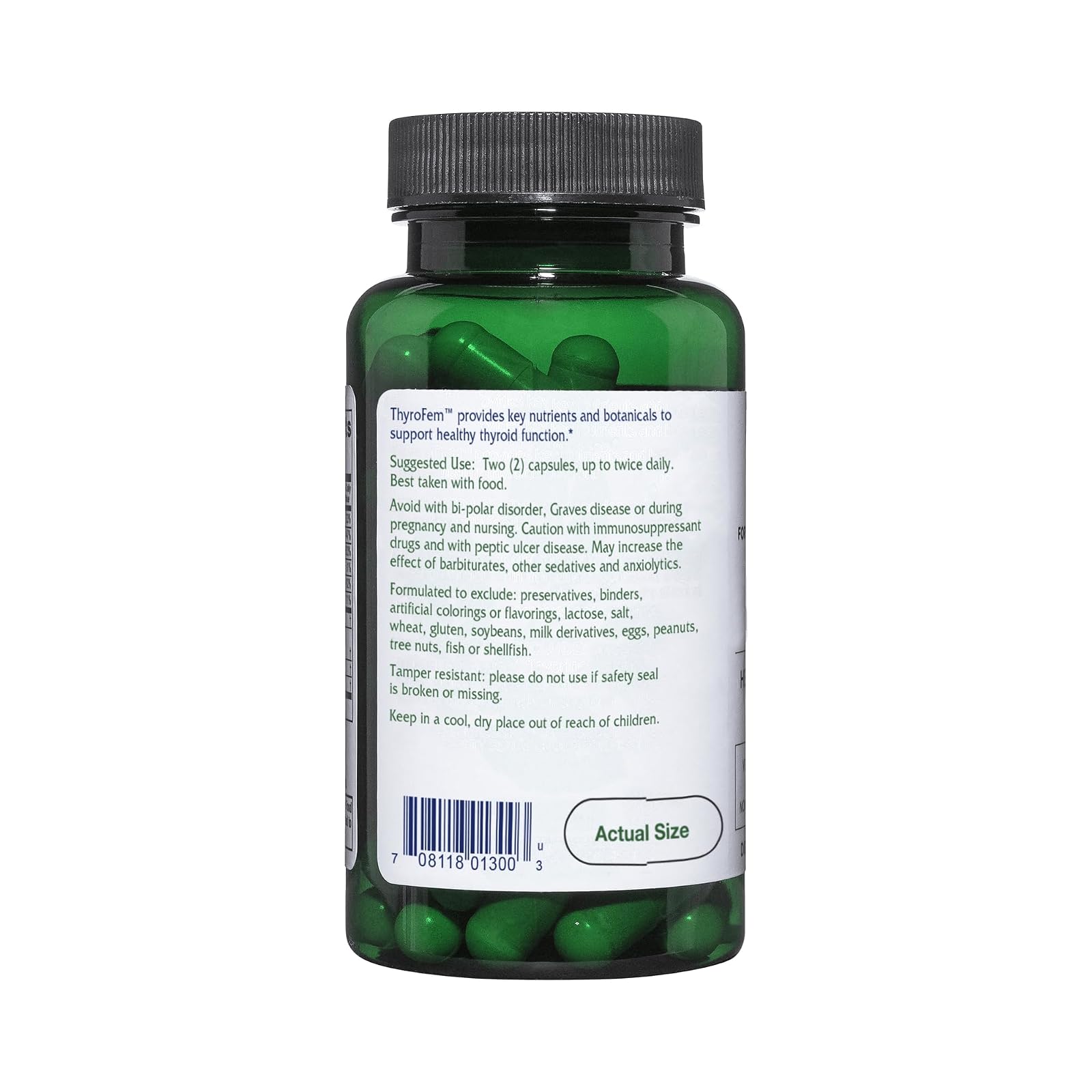 Natural thyroid function enhancement supplement