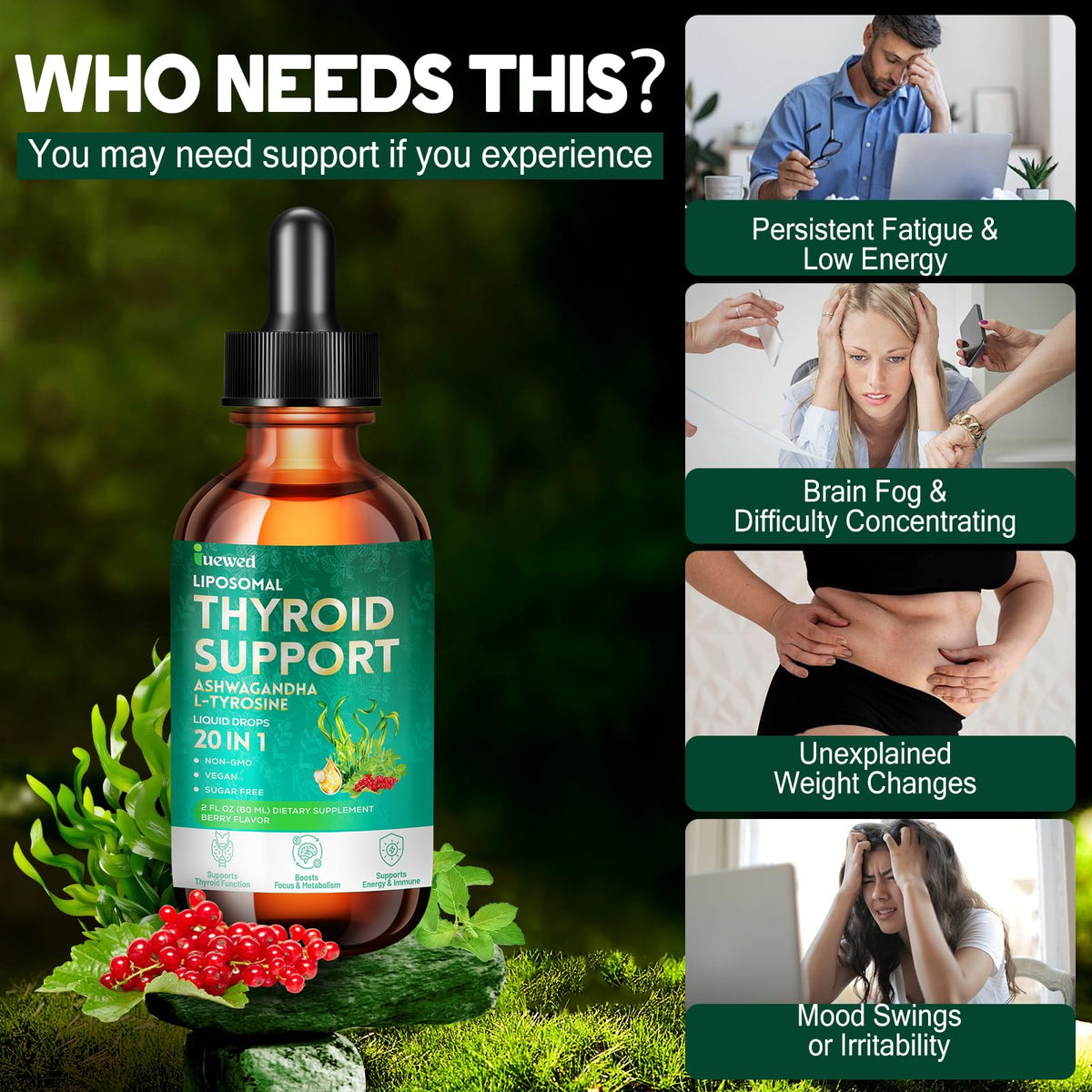 Natural thyroid support formula