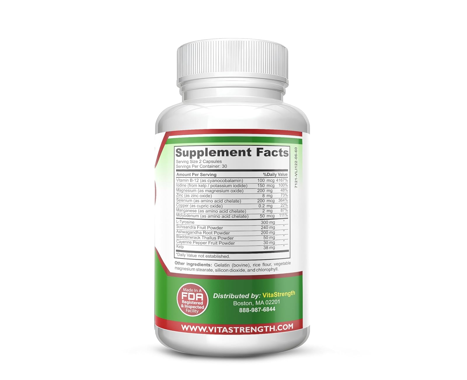 Natural thyroid support with vitamin B12