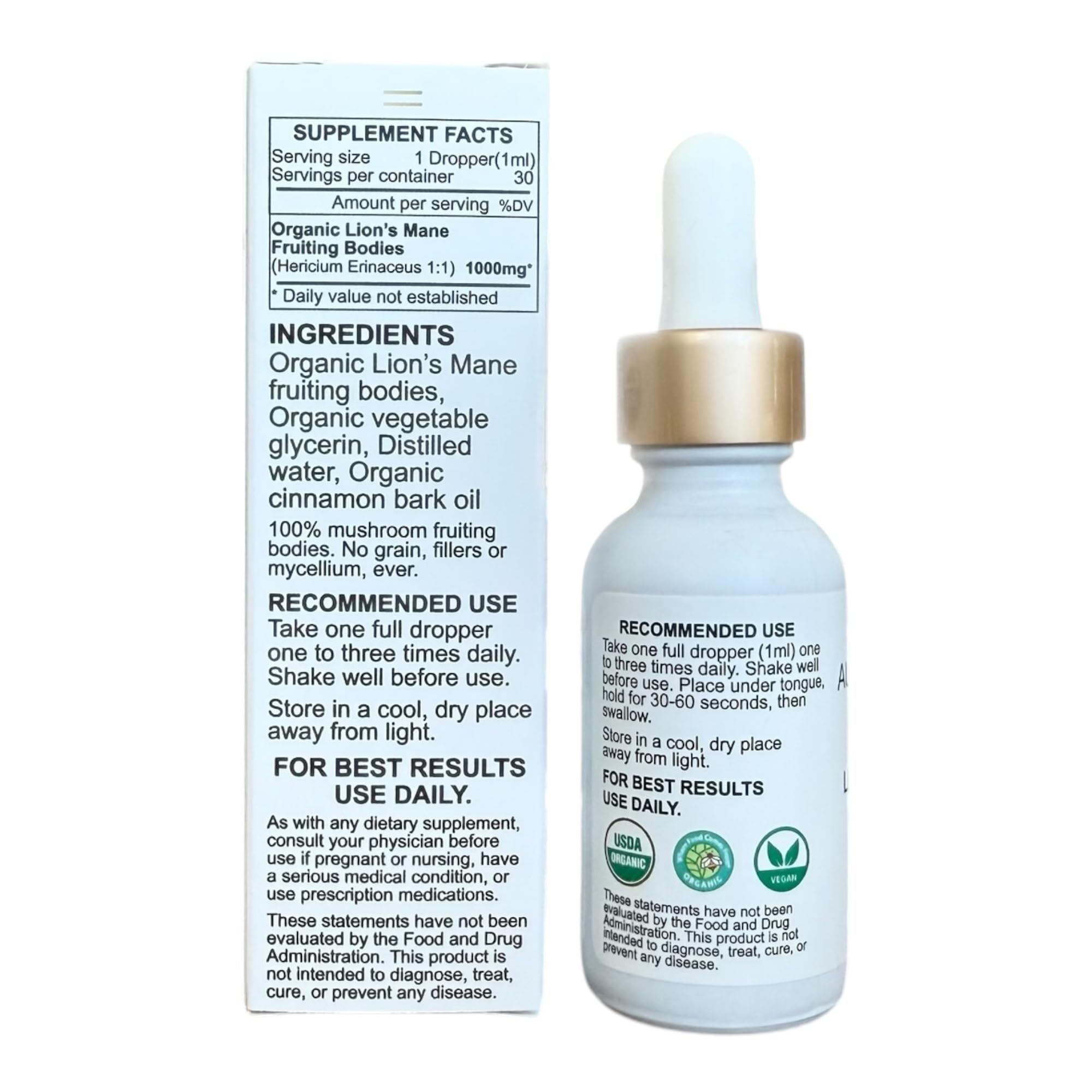 Natural tincture for enhanced mental performance