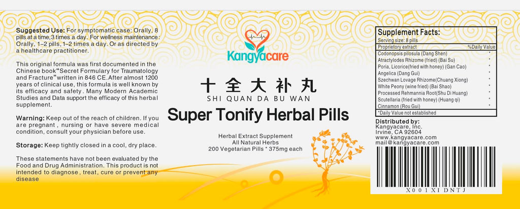 natural tonify pills for vitality