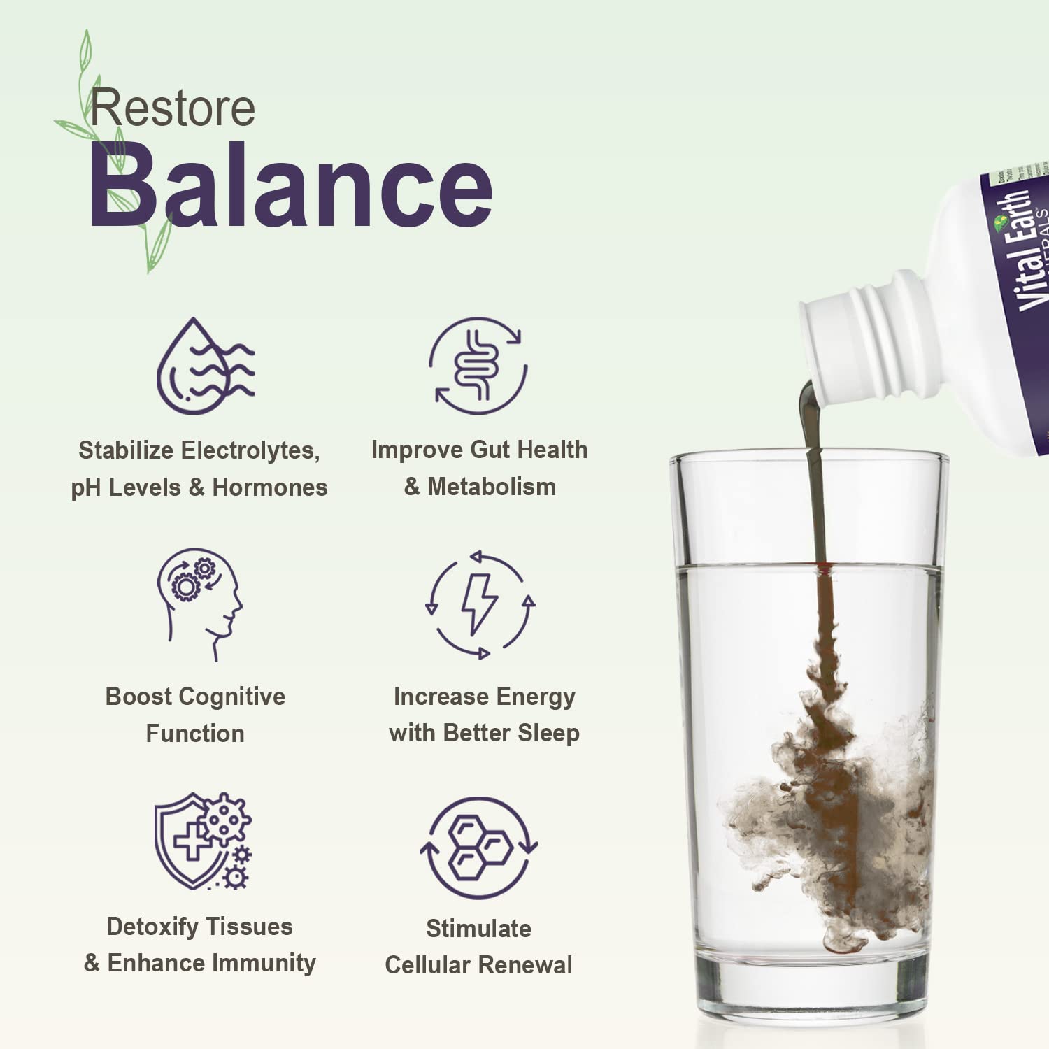 Natural trace minerals for vitality