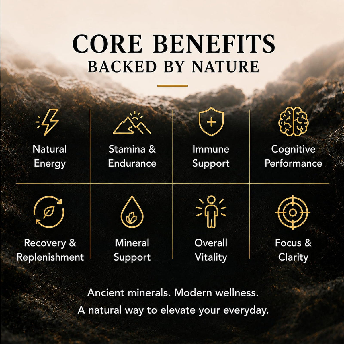 Natural trace minerals from shilajit
