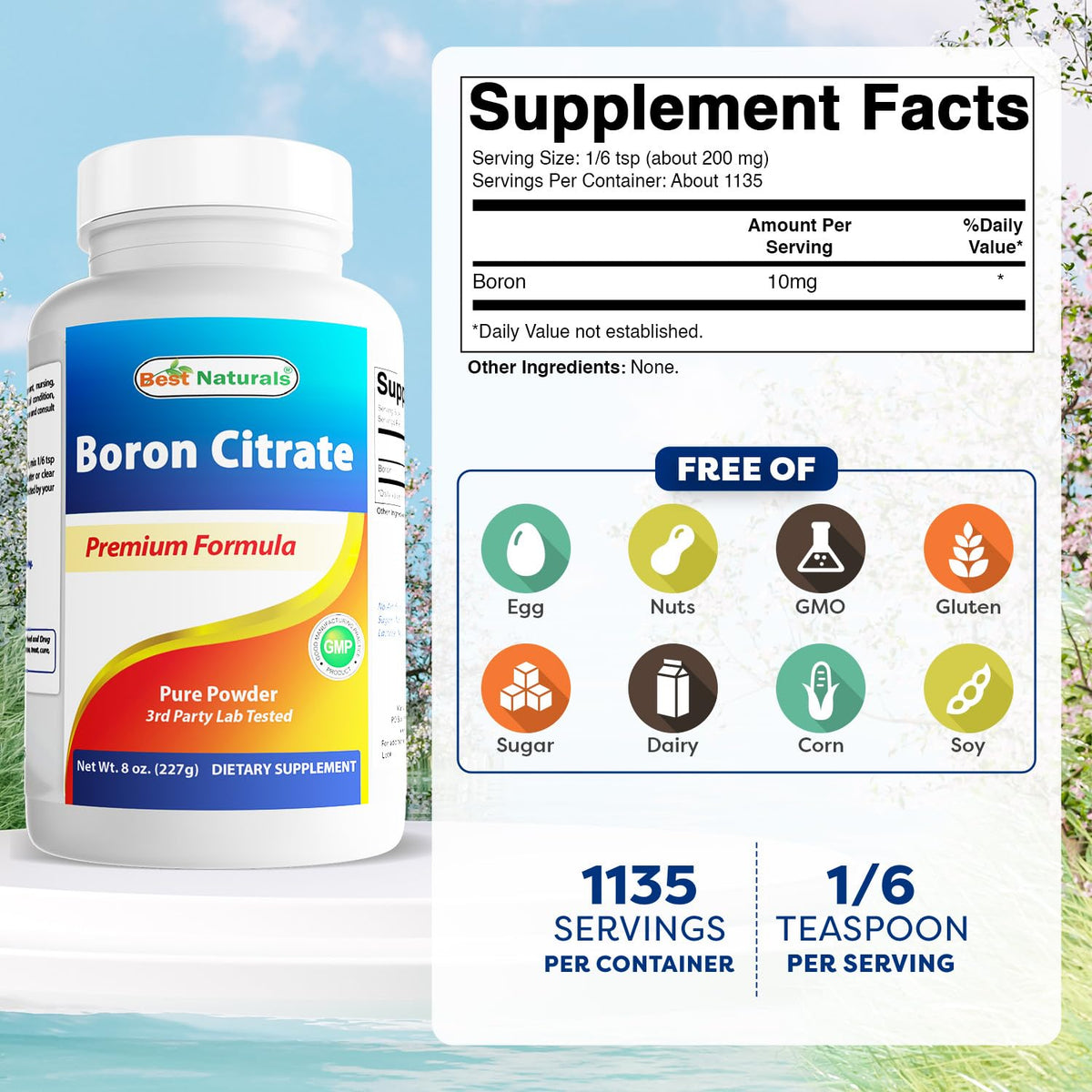 Natural trace minerals supplement