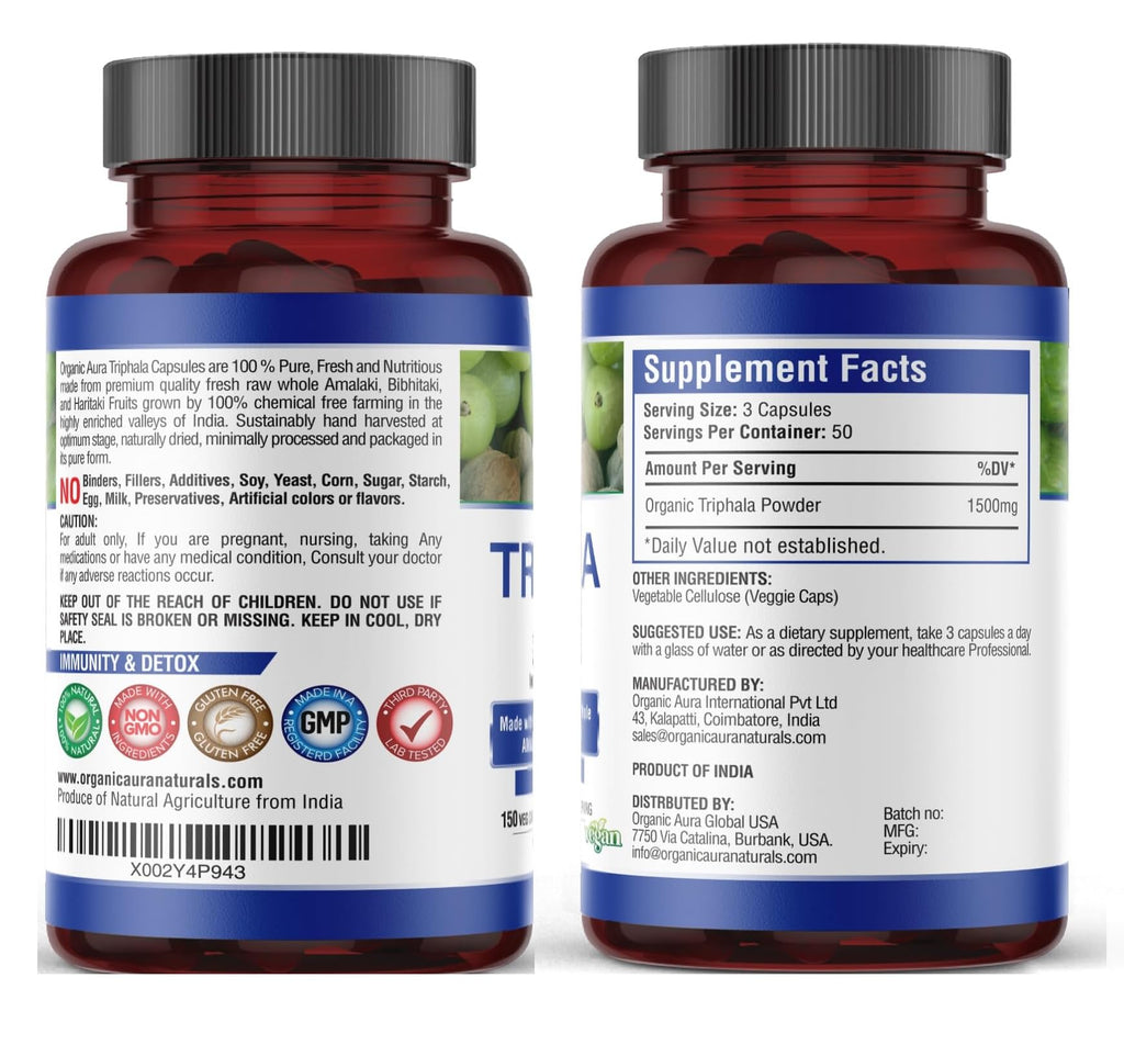 Natural triphala for colon cleanse